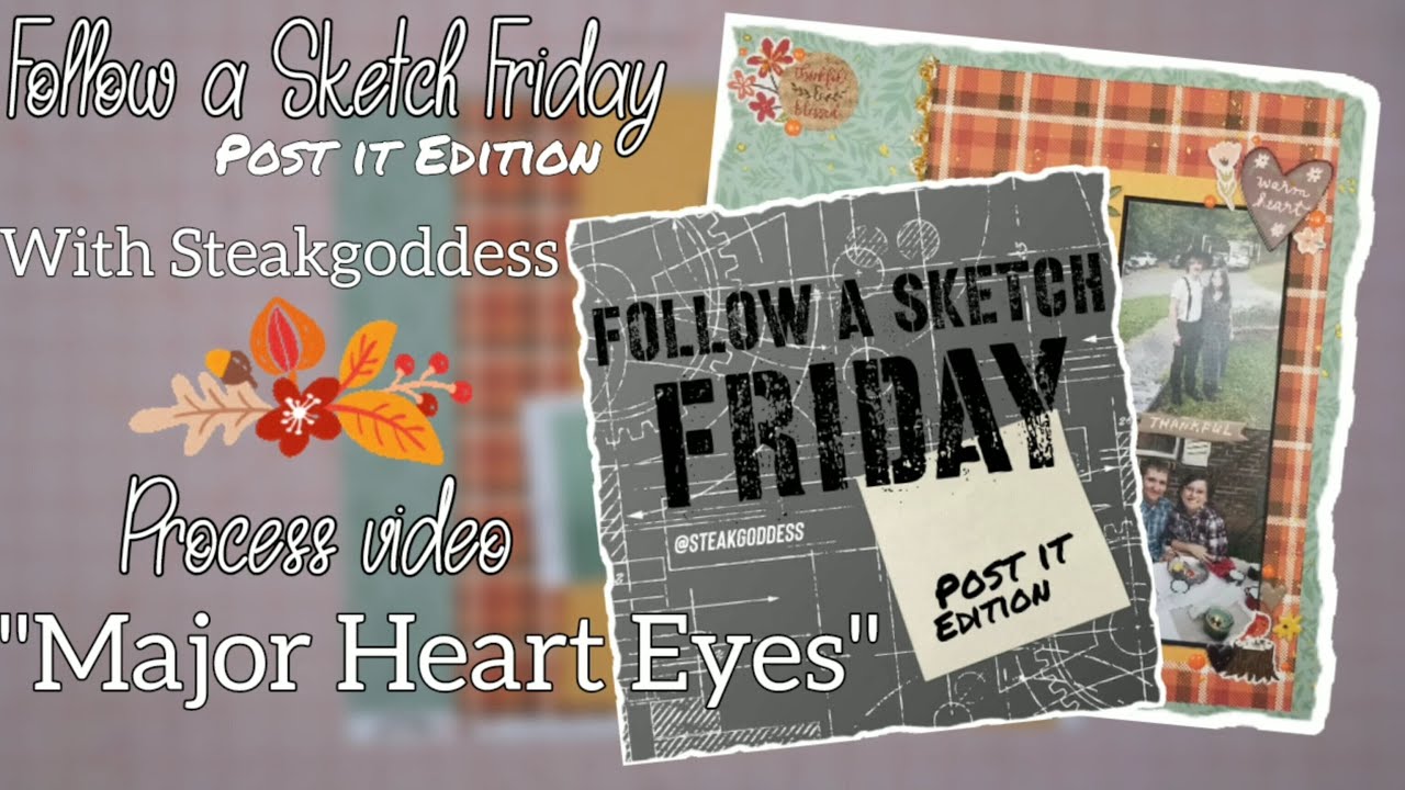 Follow a Sketch Friday Post It Edition | Process video "Major Heart ...