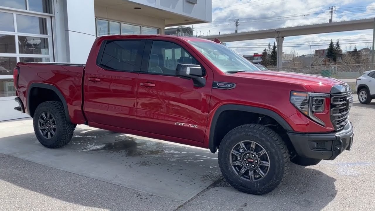 Red 2024 GMC Sierra 1500 AT4X Review Calgary AB - Wolfe Calgary ...