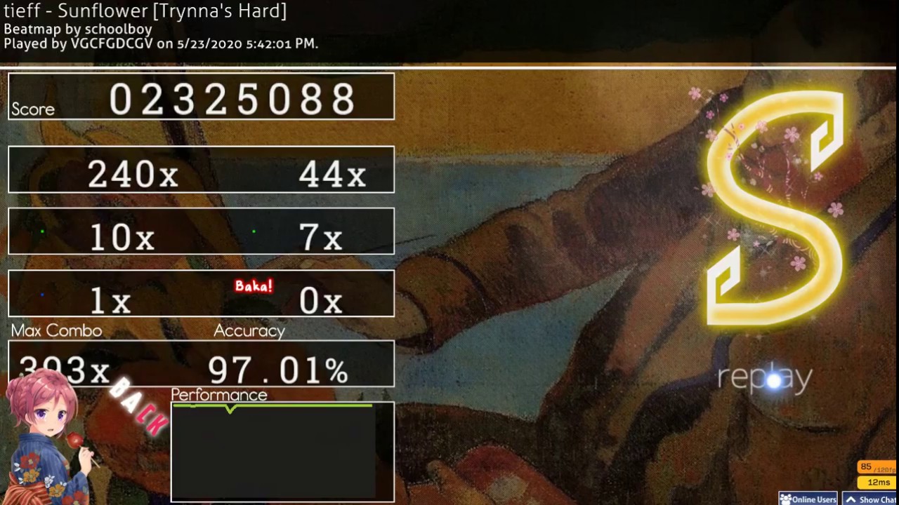 Osu! | Sunflower [Tieff] | (Hard) - YouTube