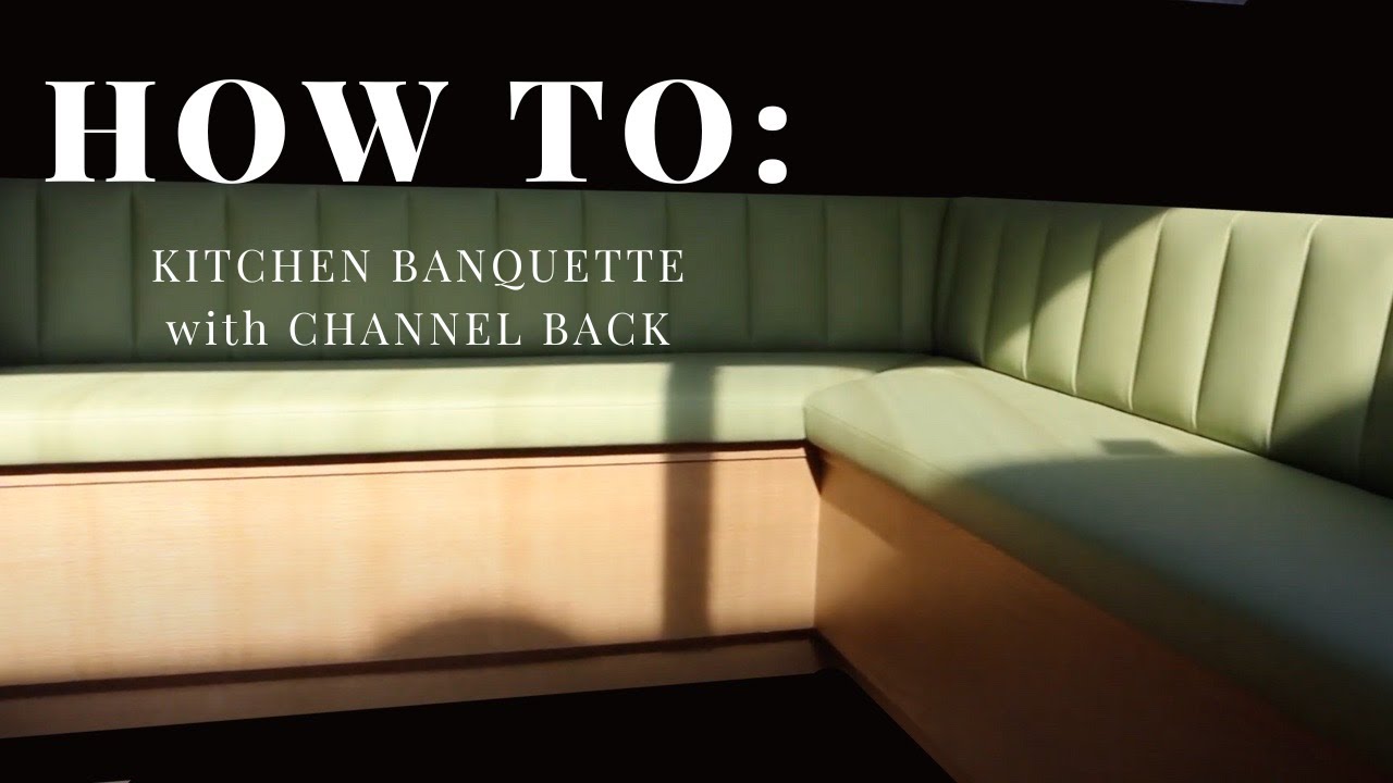 How to upholster a channel bench - YouTube