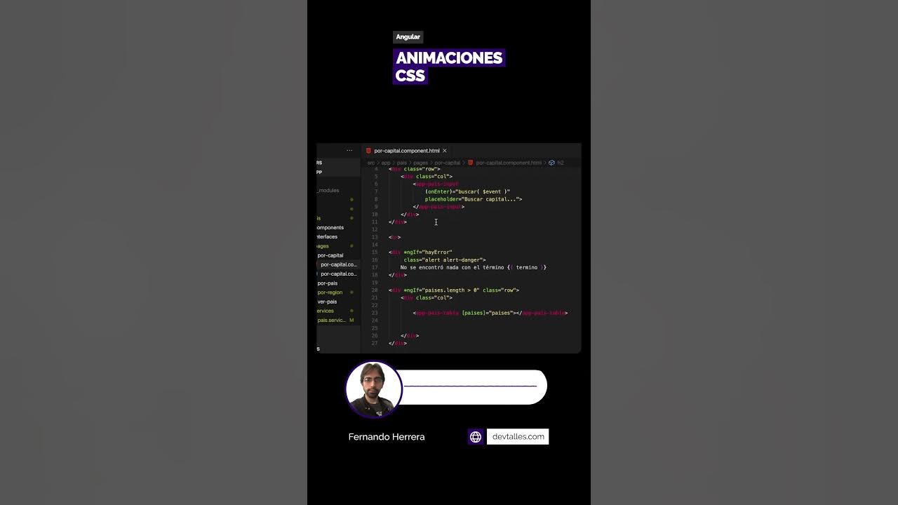 Animaciones CSS en Angular - YouTube