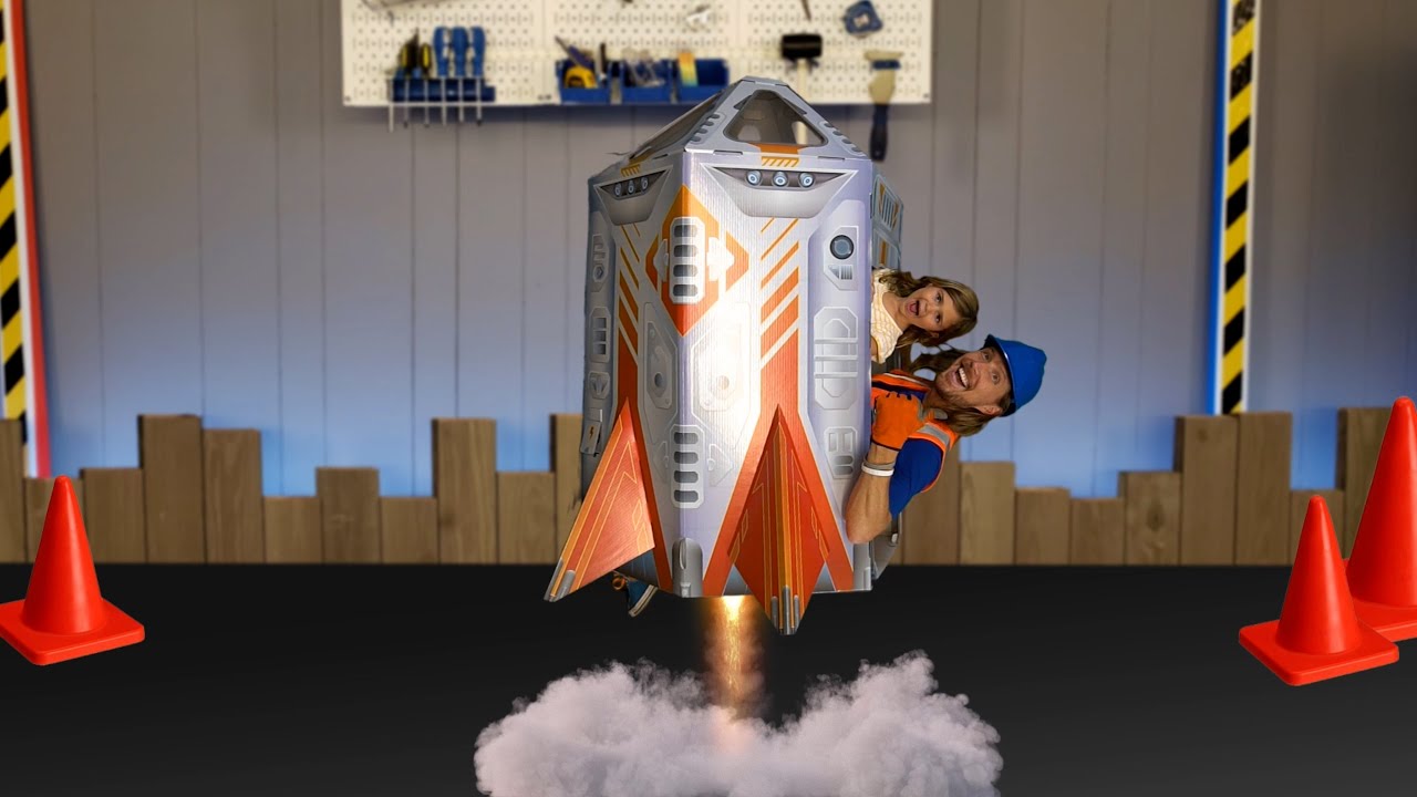 Rocket ship for Kids | Handyman Hal Builds a Space Ship - YouTube