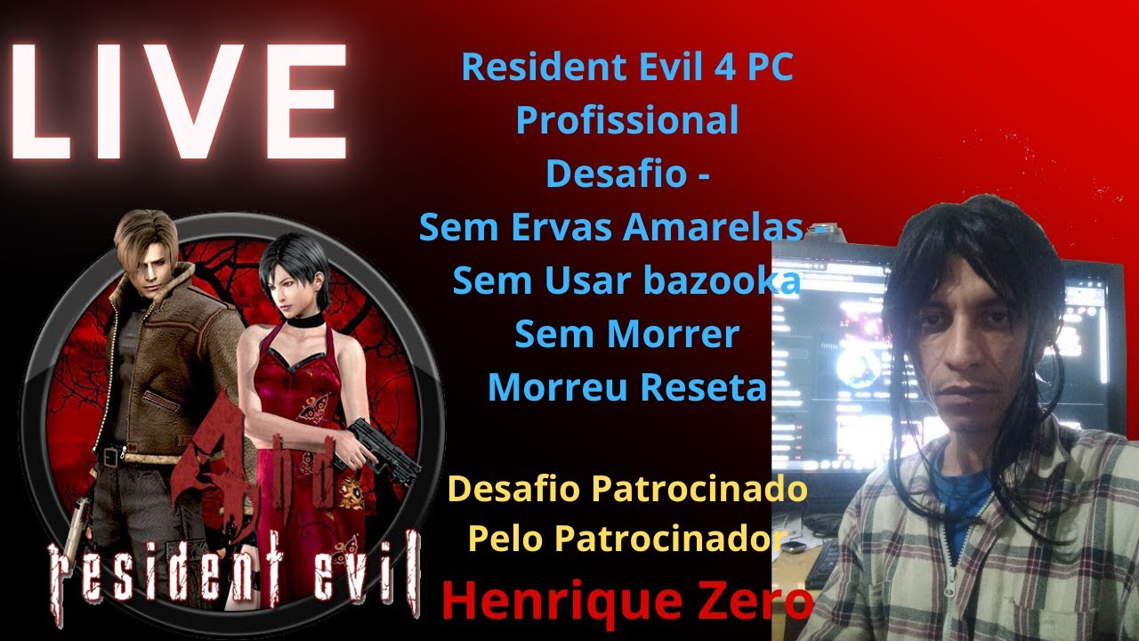 Re 4 PC - Profissional -Desafio, Sem Erva Amarela, Sem Usar Bazooka e ...