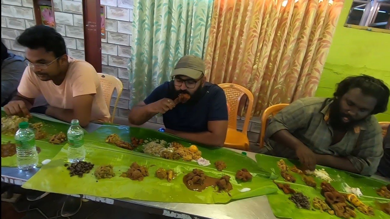 Tasting 25 non veg items at same time in tamil nadu village food ...
