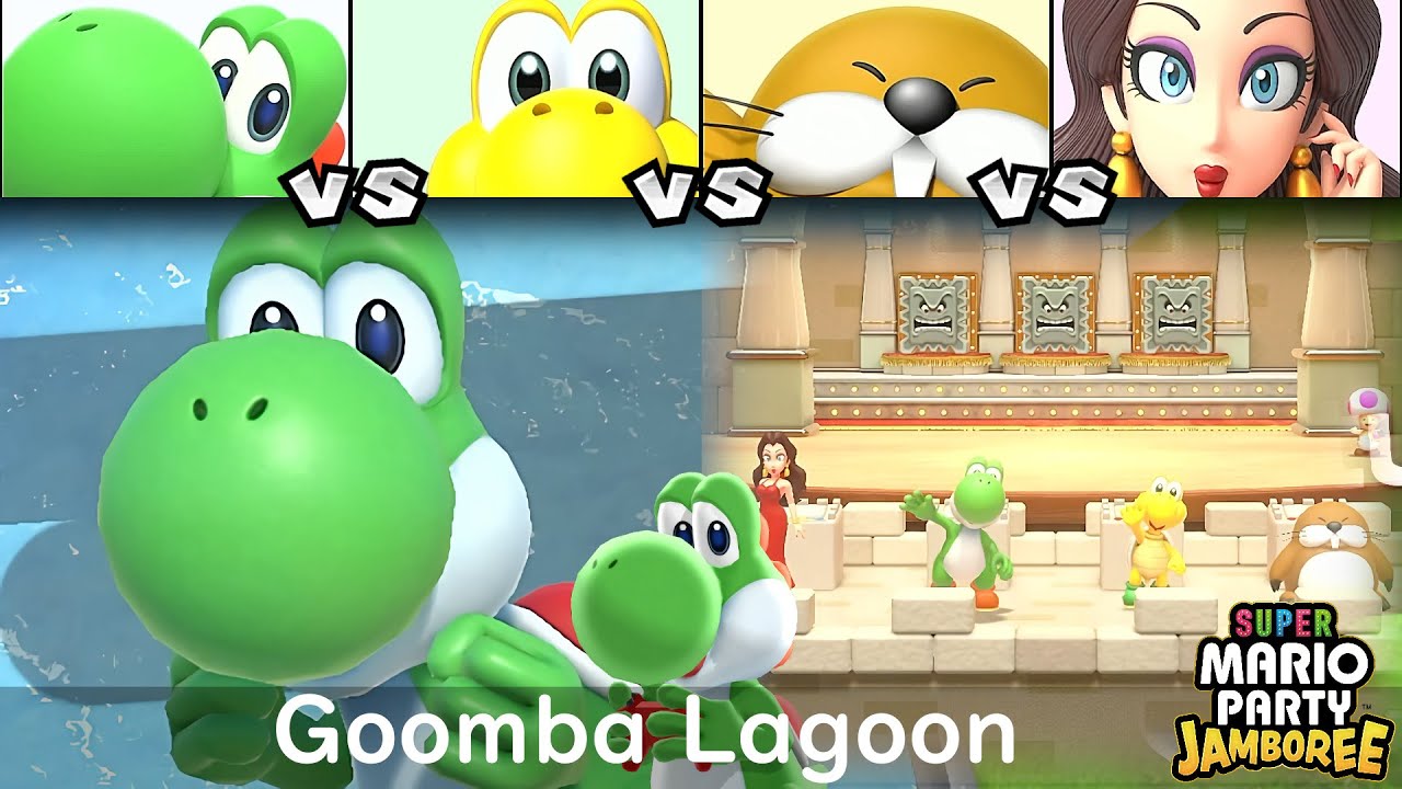 Super Mario Party Jamboree Yoshi vs Koopa Troopa vs Monty Mole vs ...