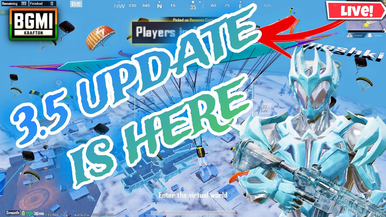 Finally 3.5 Update Is Here | #bgmi #pubg #bgmilive #bgmishorts #gaming ...