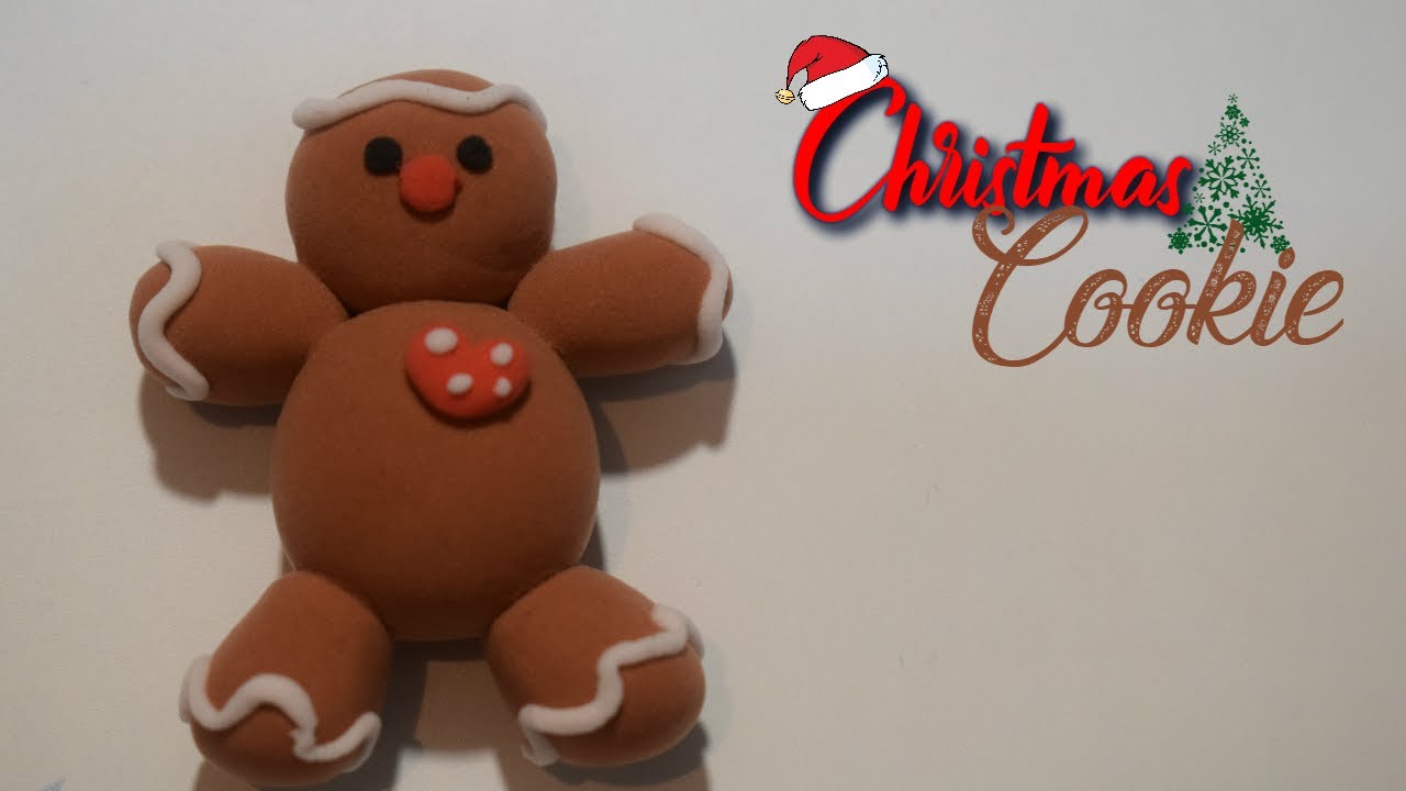 Modelez Clay | Christmas Gingerbread Man Polymer Clay Tutorial | Cum sa ...