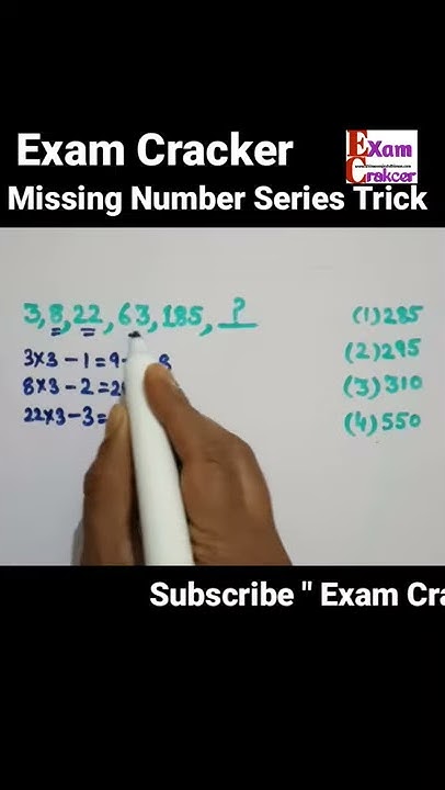 Missing Numbers Series Tricks, Missing Numbers Reasoning , Missing Numbers #Shorts ...