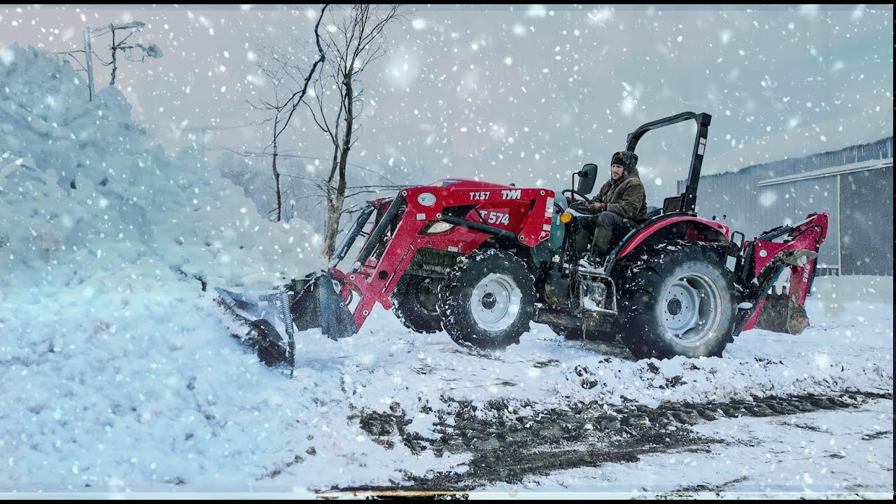 Winter Finally Hits the Farm With a FURY - Snowpocolapse 2024 - TYM 574 ...