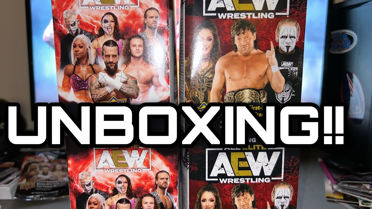 HUGE AEW TRADING CARD UNBOXING!! 4 BLASTER BOXES!! (2021 & 2022) - YouTube