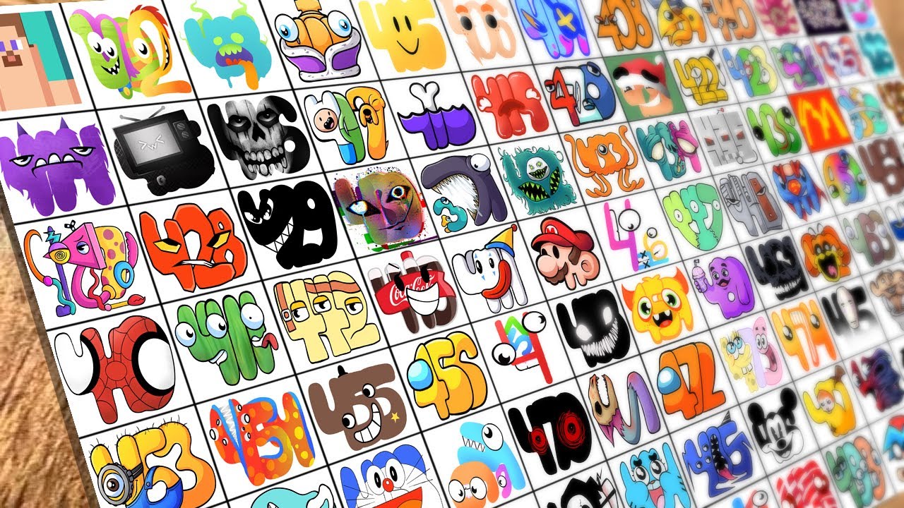 Drawing Number Lore 401-500 / How to draw Number Lore - YouTube