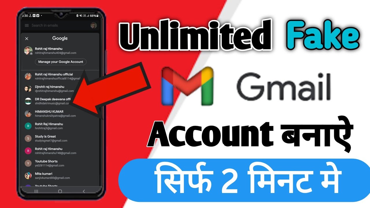 How To Create Fake Gmail Account Without Phone Number | fake gmail id ...