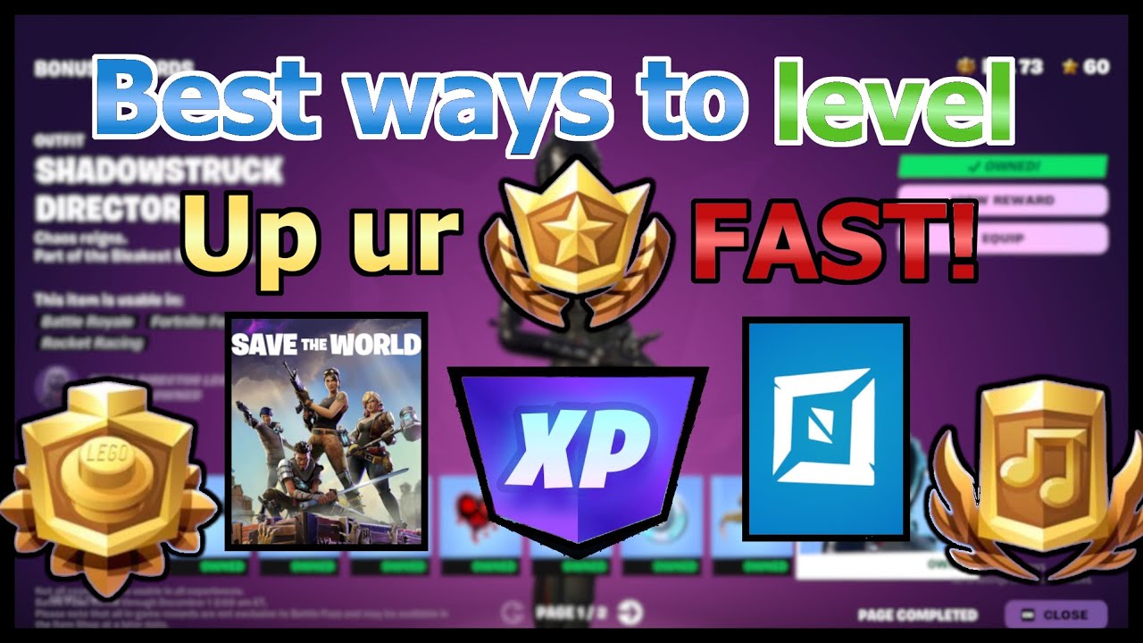 BEST WAYS TO LEVEL UP UR BATTLE PASS - Fortnite battle royale/Save The ...