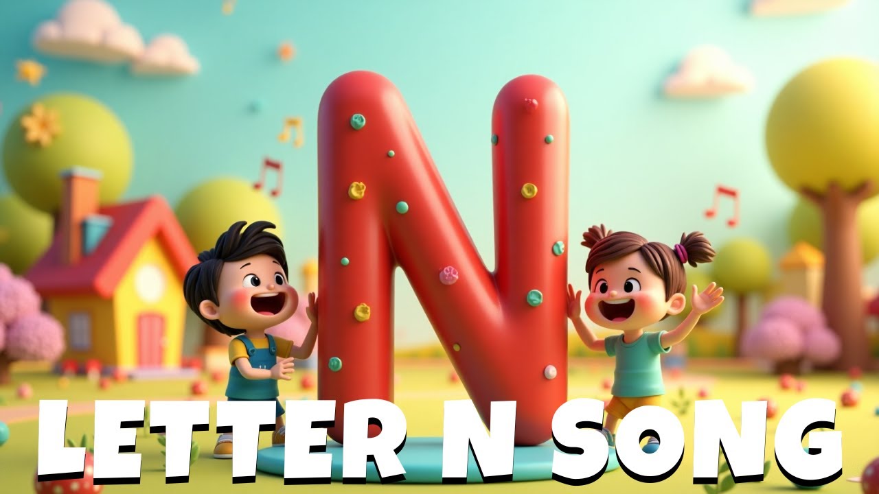 Letter N Song | Nursery Rhymes & Kids Songs| Fun with N Words & ABC ...
