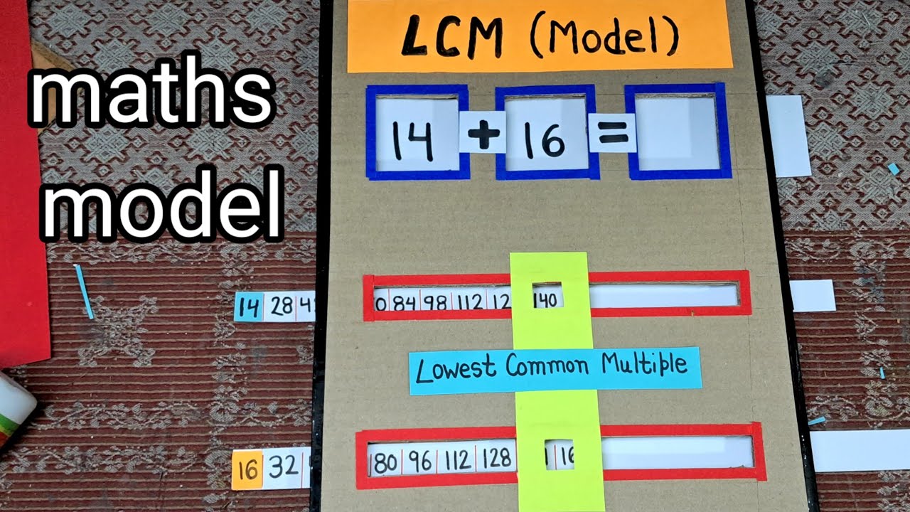 Lcm maths model || lcm working model || tlm work model || multiple ...