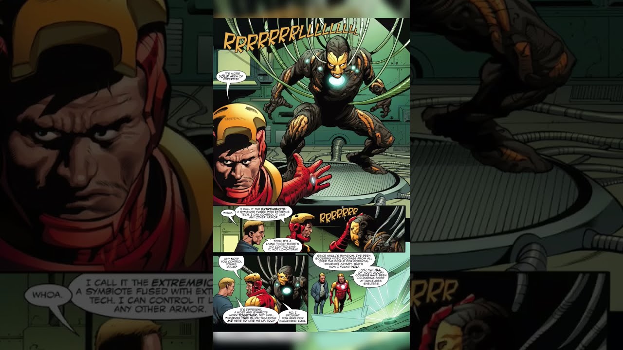 1 Minute Comics! Extreme Carnage Alpha Part 3! The Extrembiote!! Iron ...