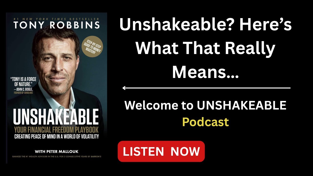 Unshakeable Book Summary | Tony Robbins’ Guide to Financial Freedom ...