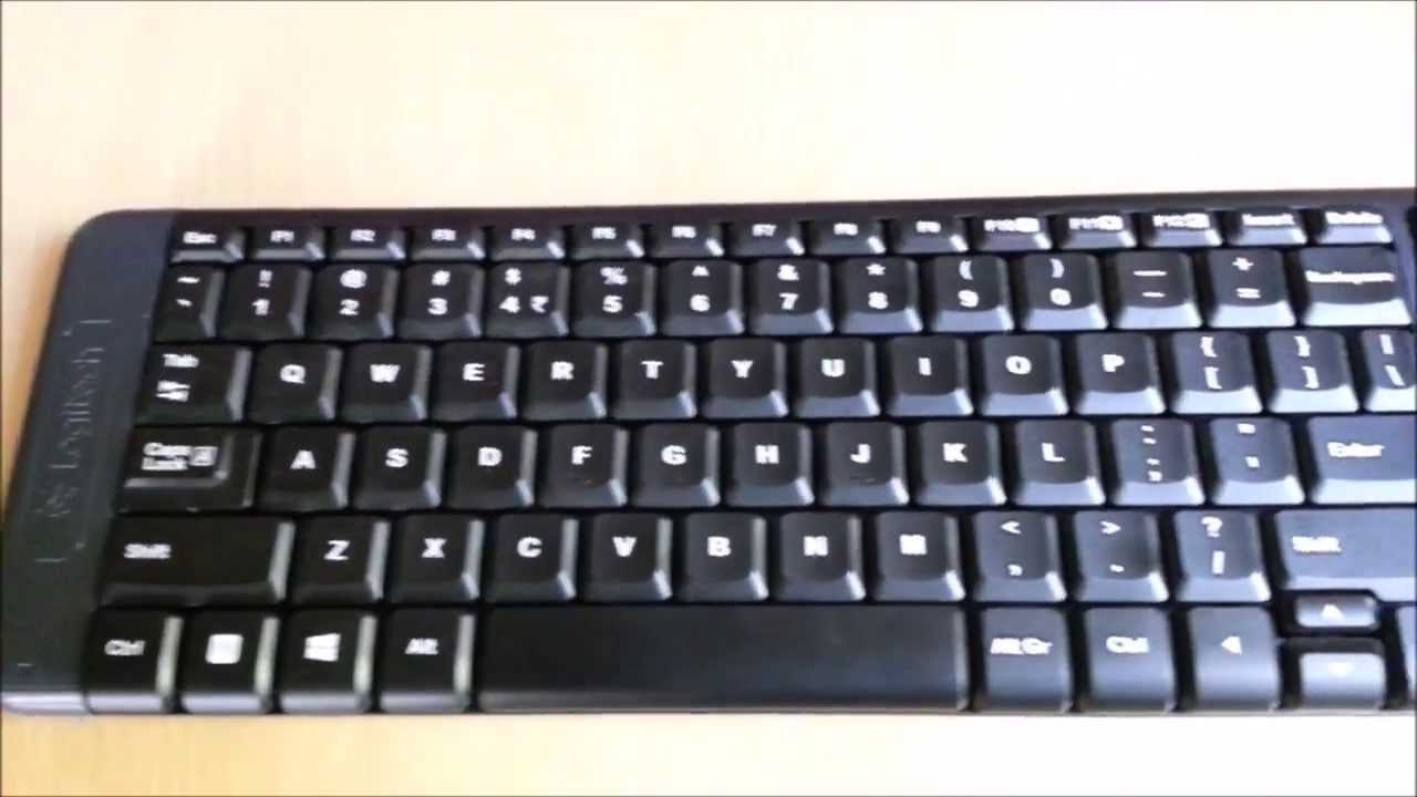 Logitech wireless keyboard review - YouTube