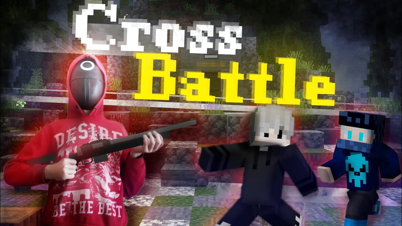 Битва в майнкрафте! [CROSSBATTLE in minecraft bedrock map Nazzy] - YouTube