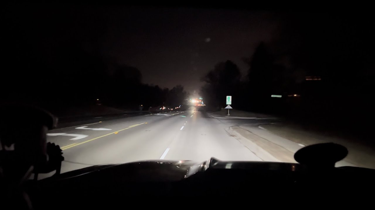 AnzoUSA Colorado Headlight - Nighttime driving and beam pattern - YouTube