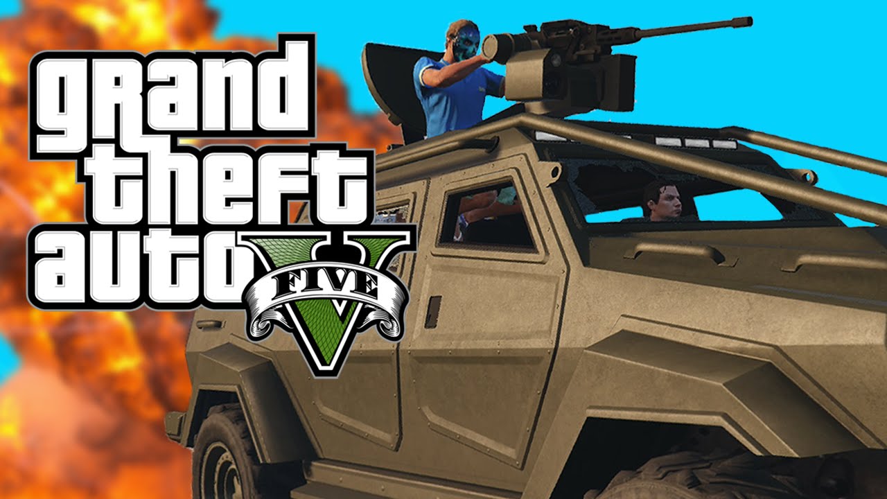 GTA 5 Insurgent VS Police (Funny Moments) - YouTube