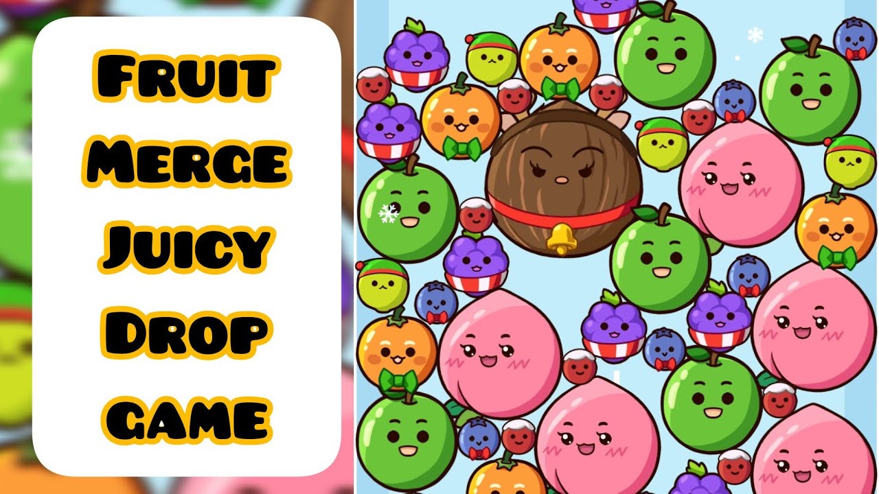 fruit merge juicy drop game is live - YouTube