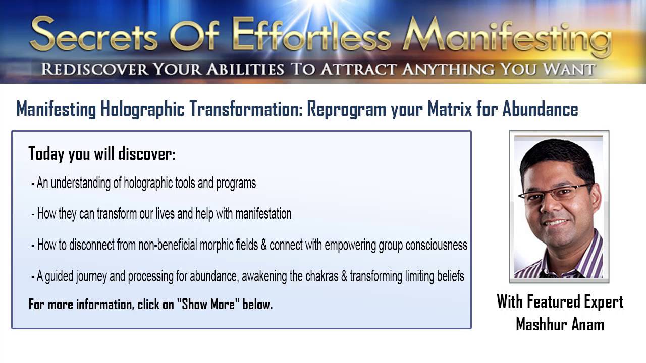 Manifesting Holographic Transformation: Reprogram your Matrix for ...