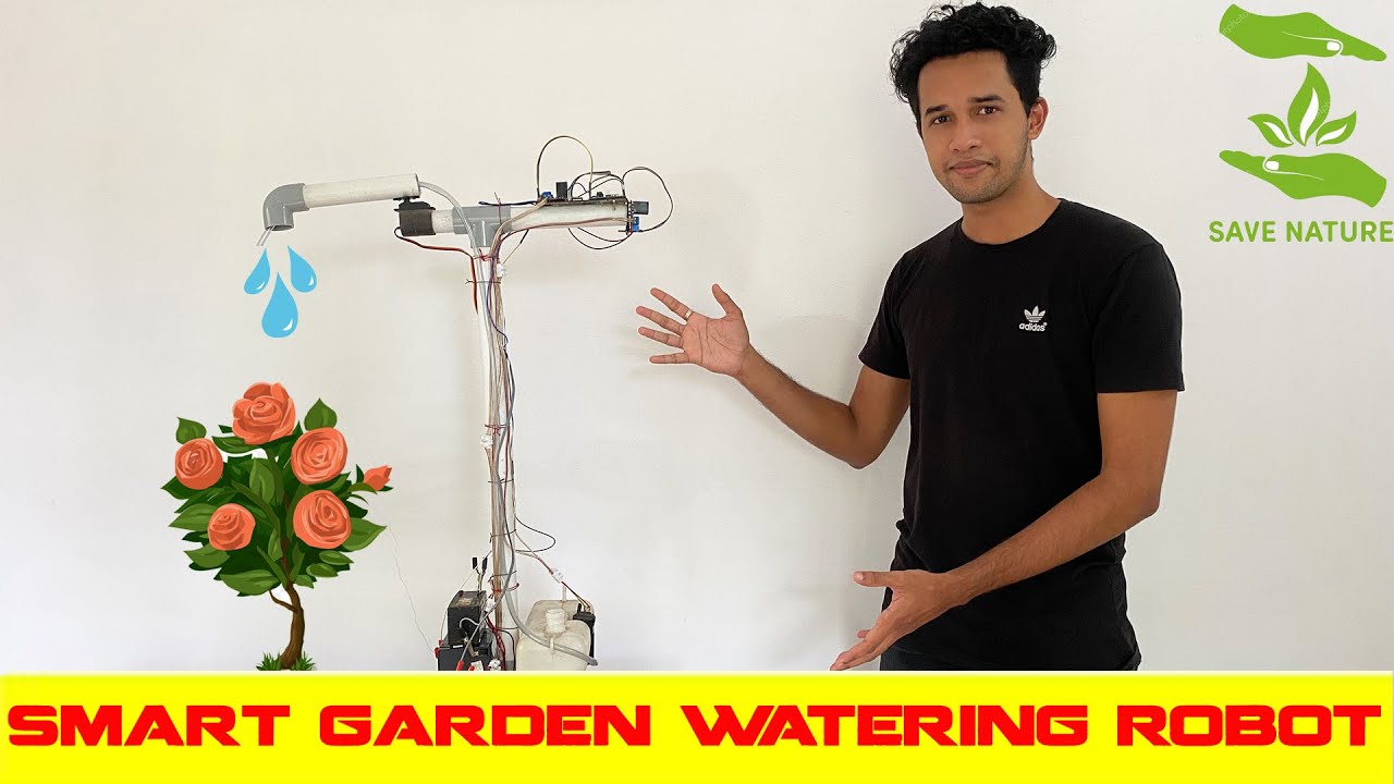 SMART GARDEN WATERING ROBOT - YouTube