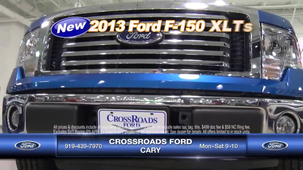 CrossRoads Ford Cary Summer Savings Trucks 7 9 13 - YouTube