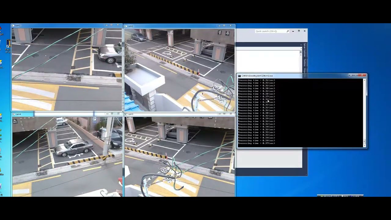 outdoor (realtime 4camera stitching) - YouTube