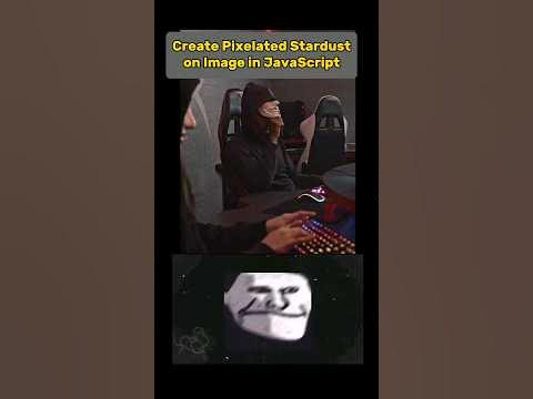 Create Pixelated Stardust Effect In JavaScript | Html Canvas Tutorial | html5 canvas #shorts # ...