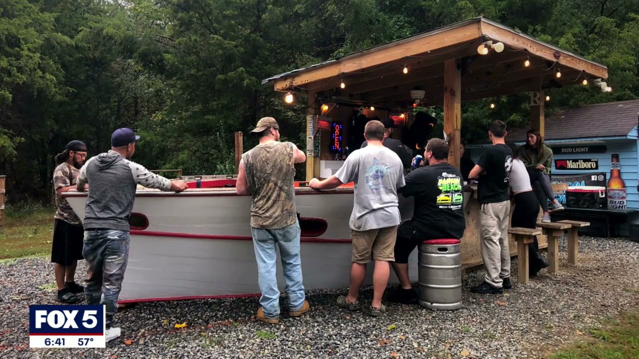 Tim’s Rivershore boat bar lives on in customer's backyard nearby | FOX ...