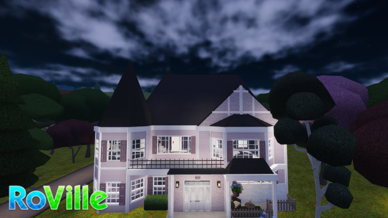 Pink Victorian House || Home Tour With House Code || Roblox RoVille ...