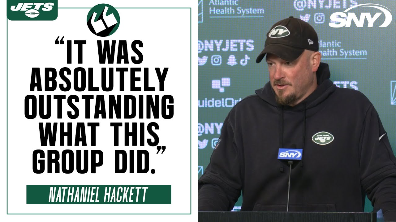 Jets OC Nathaniel Hackett praises offense's resilience, previews ...