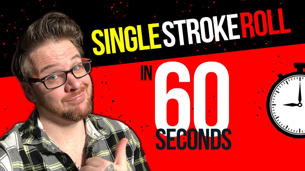Drum Roll - How to Play a Single Stroke Roll in 1 Min. (2020) - YouTube