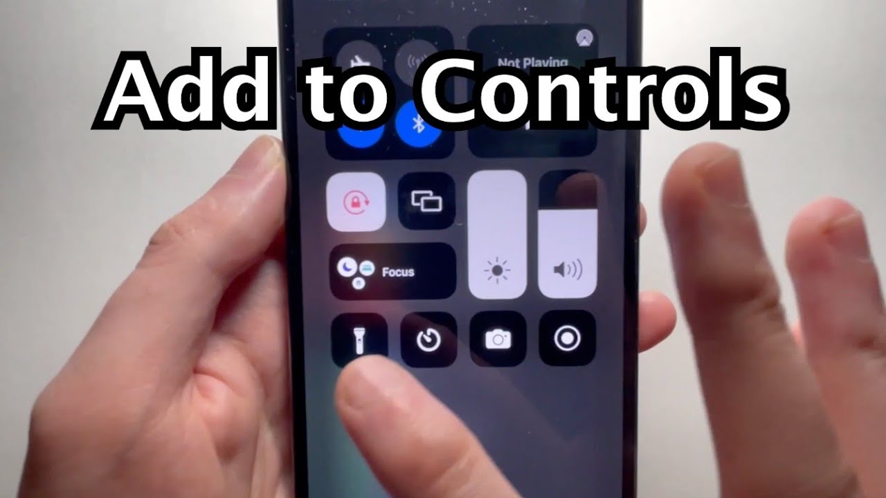 How to Add to Control Center on iPhone 13 (Easy) - YouTube