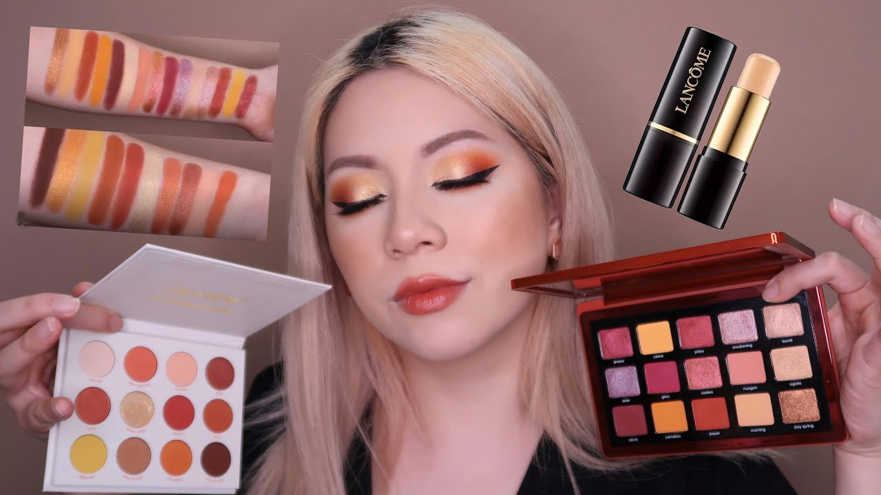 Natasha Denona Sunrise 眼影盤 Vs Colourpop Yes Please 全試色 蘭蔻零粉感超持久粉底棒心得