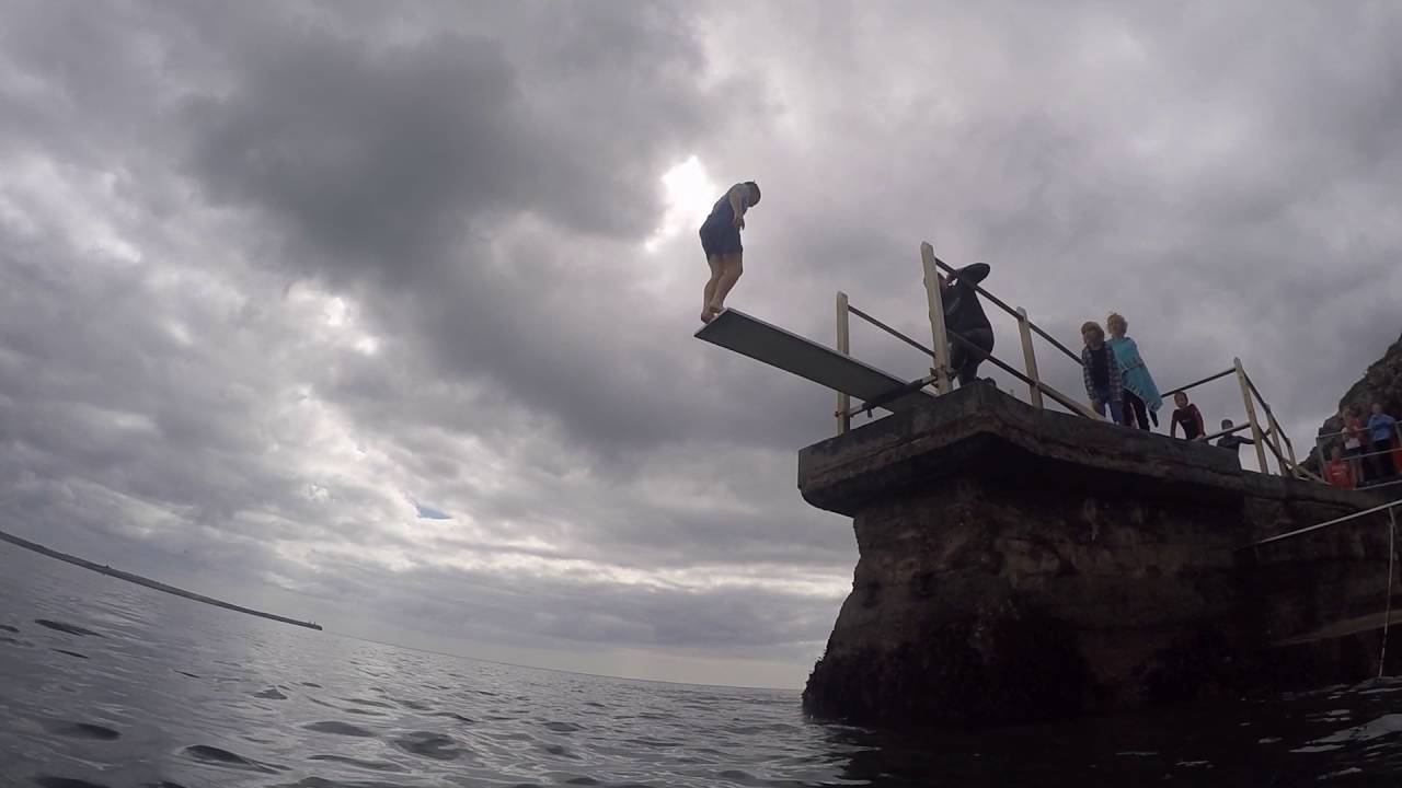 Swimming at the Guillamene, Tramore. - YouTube