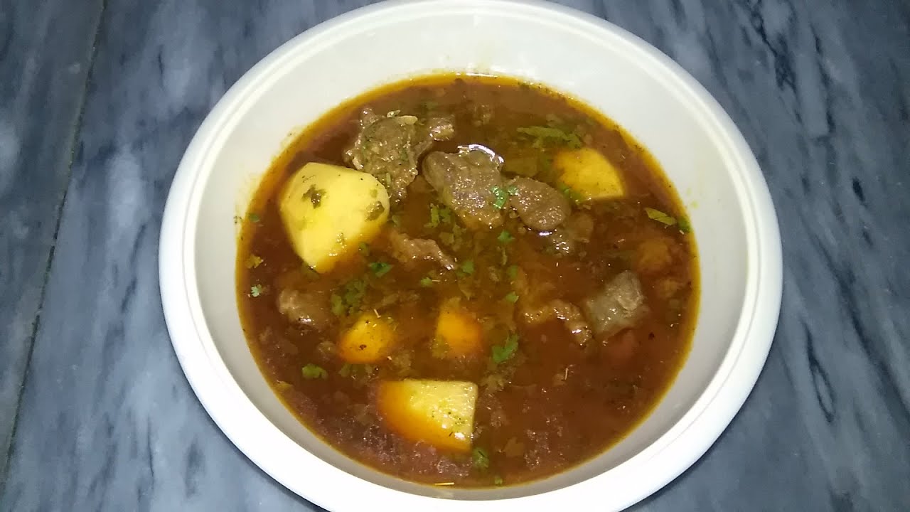 Aloo Mutton Ghost- Cooking With Mahnoor - YouTube