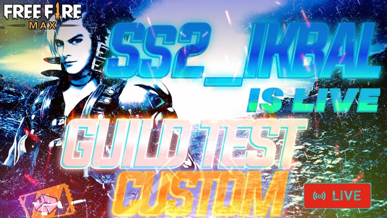 Guild Test With Subscriber custom match ||Chill Live Streaming ss2ikbal ...
