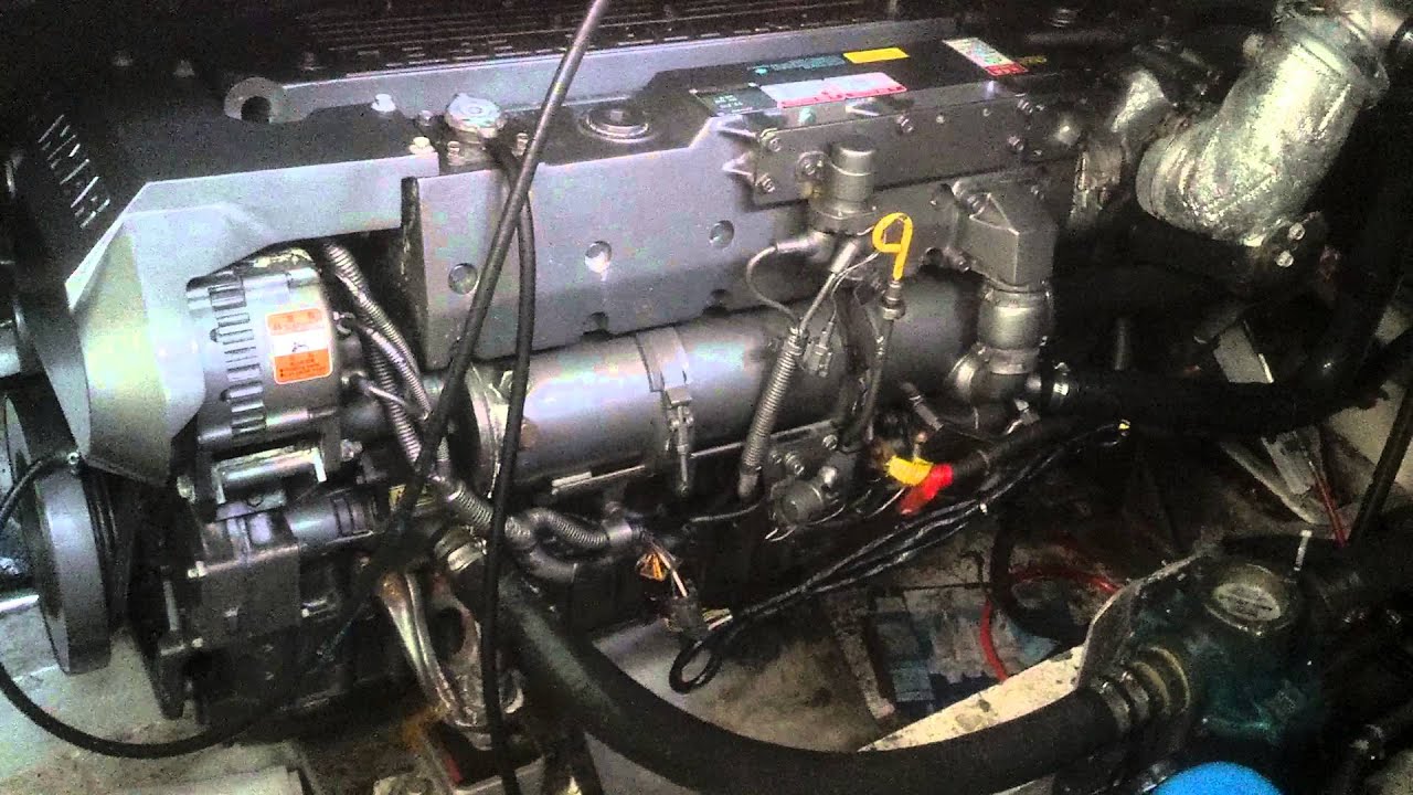 49' Gulfstar 1984 - Twin Yanmar 370 hp Running 2/4 - YouTube