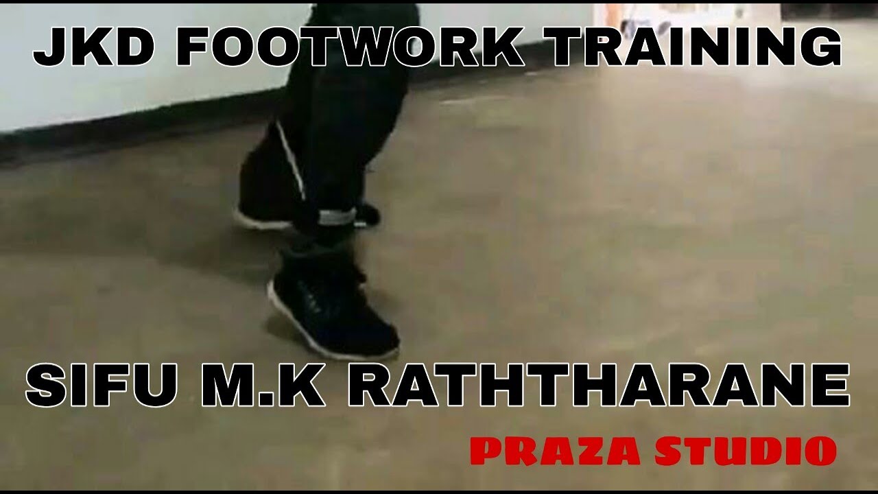 JKD footwork training - ජිට්කුන්ඩෝ පාදහැසිරවීම පුහුණු ව - YouTube