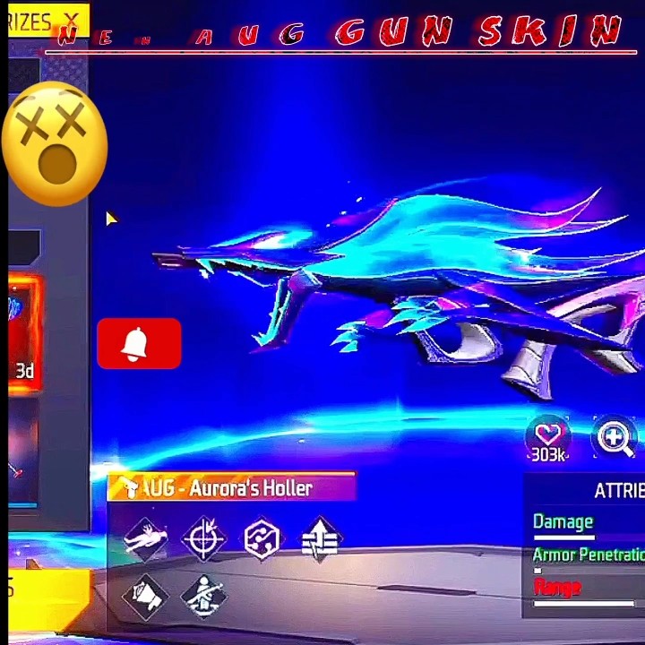 NEW 🤡 AUG EVO GUN ☠️||BEST SKIN AUG GUN//FREE FIRE BEST GUN SKIN # ...