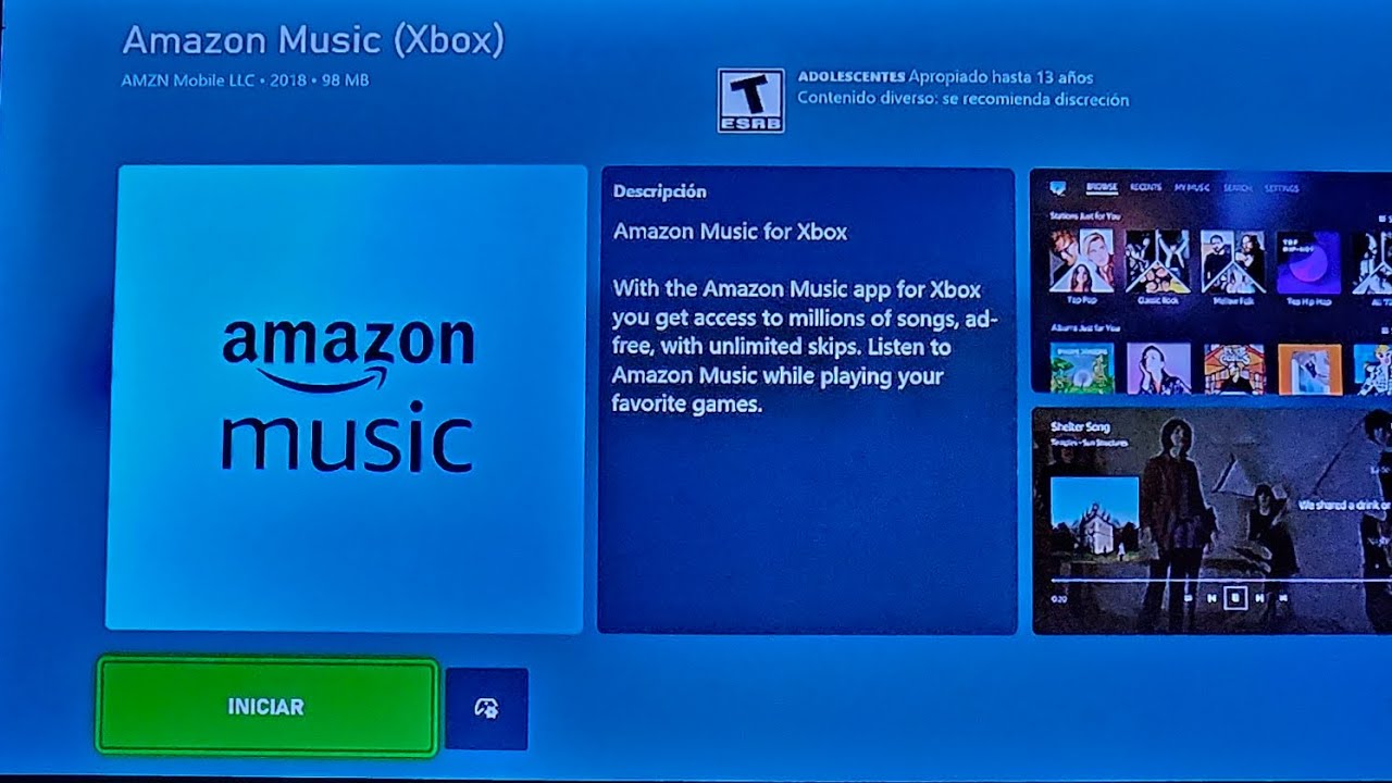 como instalar amazon music en xbox - YouTube