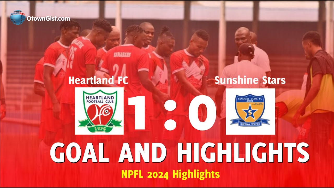 Early Strike Secures Heartland FC Victory against Sunshine Stars | NPFL ...