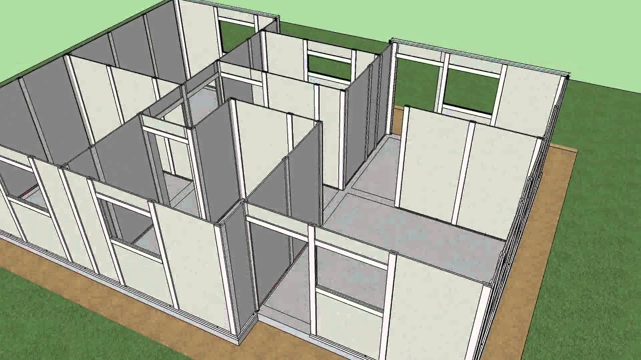 Así de fácil puedes construir un sistema 1000 de Plycem - YouTube