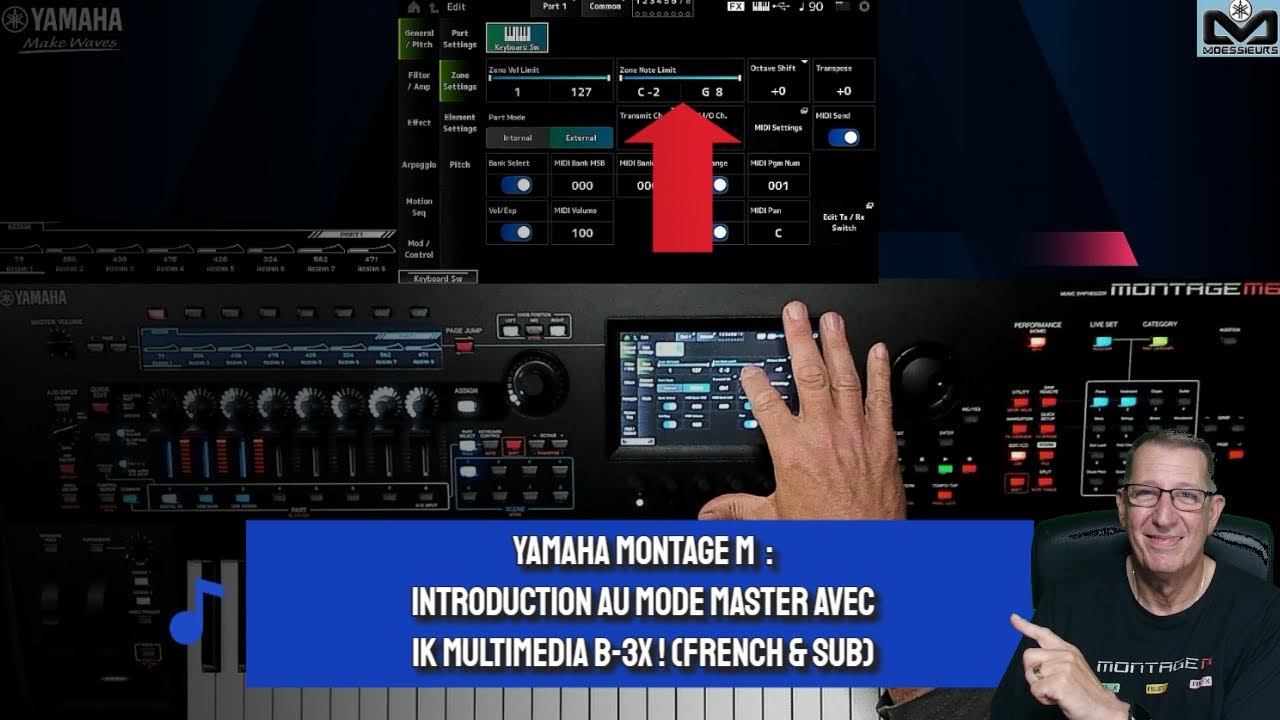 Yamaha Montage M | Introduction au mode Master avec un VSTi IK ...