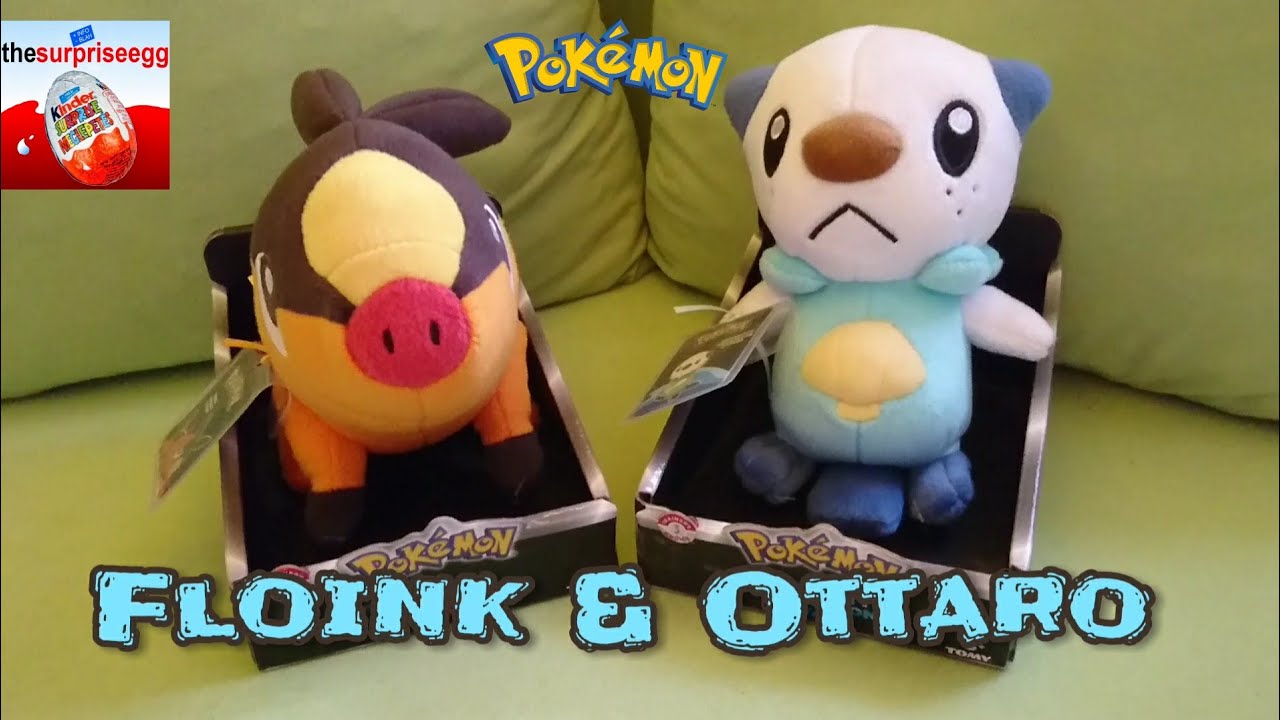 Pokemon Floink Tepig & Ottaro Oshawott plüsch plush Trainer's Choice ...