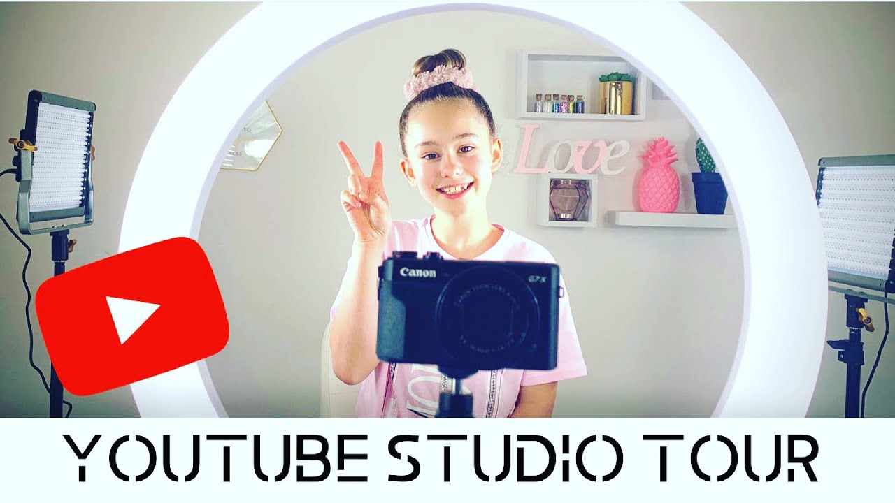 YOUTUBE STUDIO TOUR & VIDEO SET UP EQUIPMENT - YouTube