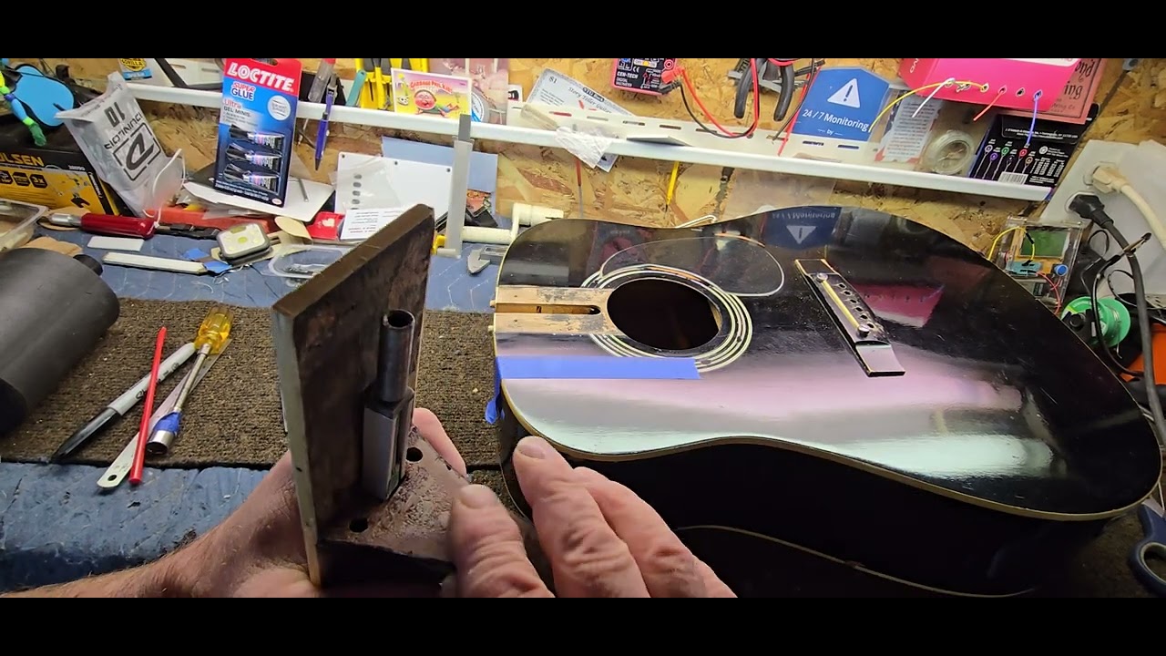 Guitar repair. neck alignment tips and tricks when resetting after neck ...